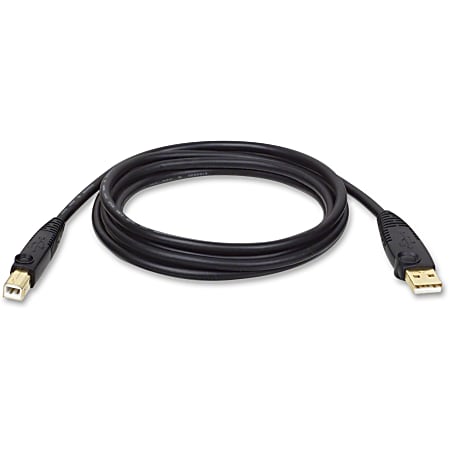 Tripp Lite U022 015 Gold USB 2.0 AB Cable 15 Black - Office Depot