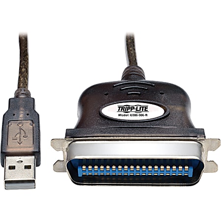 Tripp Lite 6' USB to Parallel Printer Cable USB-A to Centronics 36-M 6 ...