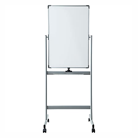 Lorell Magnetic Dry Erase Whiteboard Easel 24 x 36 Aluminum Frame With ...