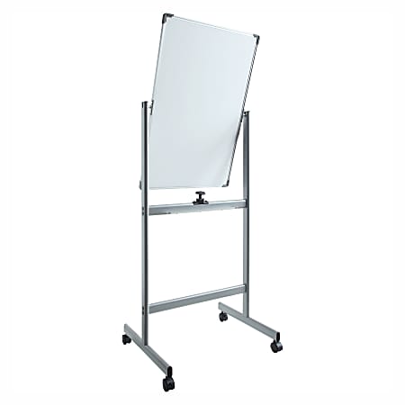 Lorell Magnetic Dry Erase Whiteboard Easel 24 x 36 Aluminum Frame With ...