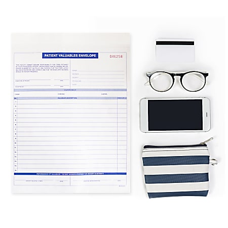 Patient Valuable Form And Paper Envelope Sequentially Numbered 3 Part 9 ...