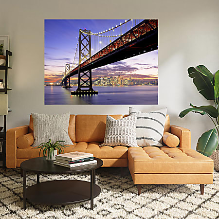 Biggies LandscapeSeascape Mural 32 x 24 Unframed San Francisco Bridge ...