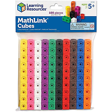 Learning Resources Mathlink Cubes Set Of 100 Cubes - Office Depot