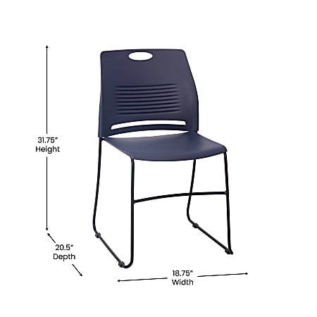 Flash Furniture HERCULES Commercial Grade 660 lb Capacity Plastic Stack ...