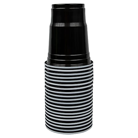 JAM PAPER Plastic Party Cups 12 oz Black 20 GlassesPack - Office Depot