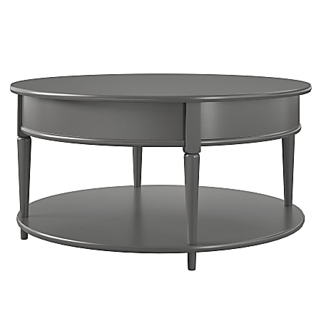 Ameriwood Home Aurora Coffee Table 18 18 H x 35 78 W x 35 78 D Gray ...