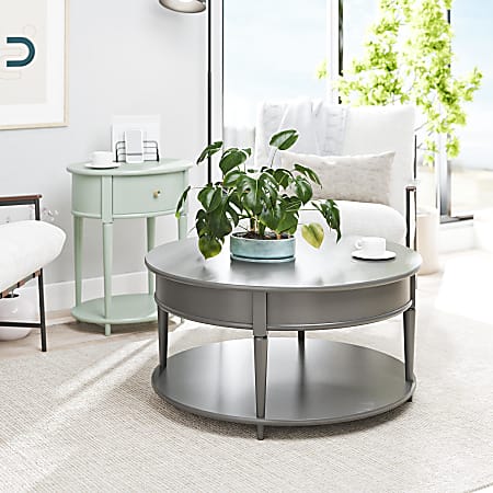 Ameriwood Home Aurora Coffee Table 18 18 H x 35 78 W x 35 78 D Gray - Office Depot