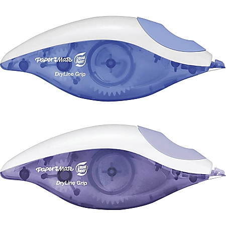 Paper Mate Liquid Paper DryLine Clips 1 Line x 335 BluePurple Pack Of 2 ...
