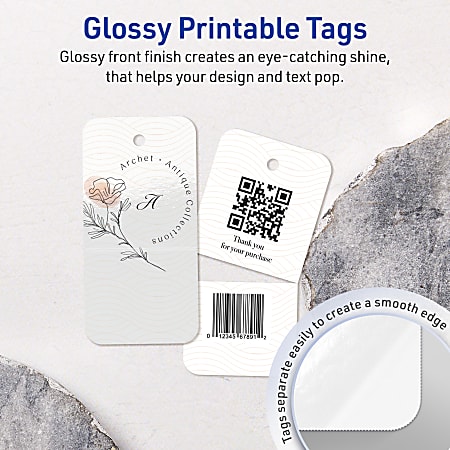 Avery Print To The Edge Price Tags With Sure Feed Technology 1 12 x3 ...