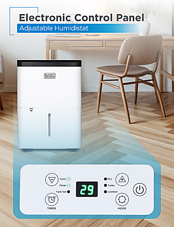 BlackDecker 1000 Sq. Ft. Dehumidifier 15 14 H x 11 W x 7 34 D - Office ...