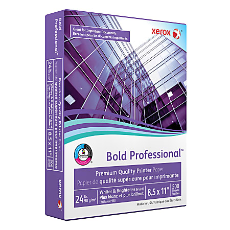 Xerox Bold Professional Premium Quality Inkjet Or Laser Paper 1 Ream ...