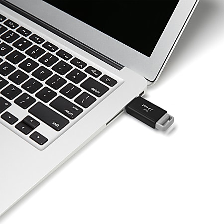 PNY USB 2.0 Flash Drives 16GB Black Pack Of 10 Drives - Office Depot