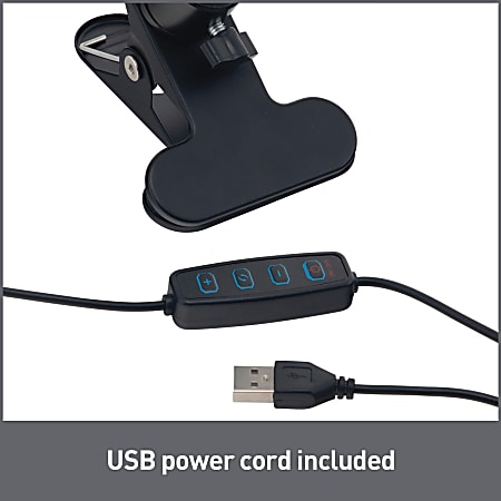 Realspace 6 LED Ring Light With Clip On Monitor Mount Or Tripod Stand ...