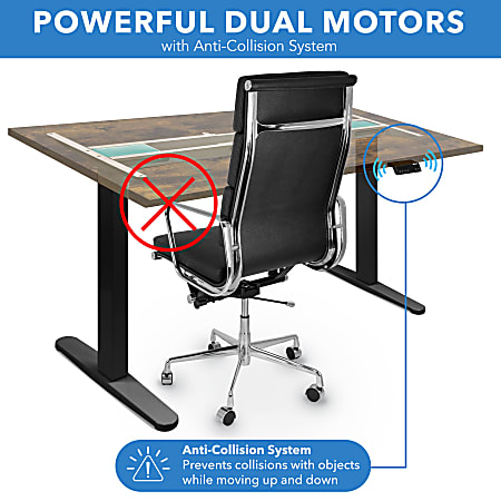 Mount It Dual Motor Electric 55 W Adjustable Height Standing Desk ...