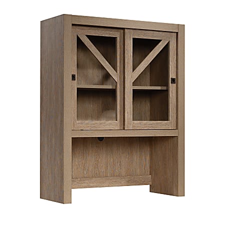 Sauder Dixon City 33 W Library Hutch Brushed Oak