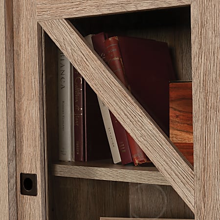 Sauder Dixon City 33 W Library Hutch Brushed Oak - Office Depot