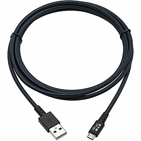 Tripp Lite Heavy Duty USB A To USB Micro B Charging Sync Cable 6 Gray ...