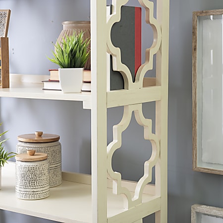 Powell Callahan 72 H 5 Shelf Bookcase White - Office Depot