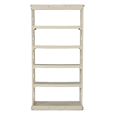 Powell Callahan 72 H 5 Shelf Bookcase White - Office Depot