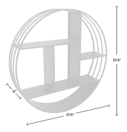 FirsTime Co. Brody Metal Industrial Circular Shelf 3 Tiers 27 12 x 6 ...