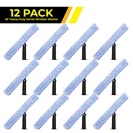 Gritt Commercial Heavy Duty Swivel Window Washer 18 Blue Pack Of 12 ...