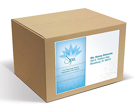 Office Depot Brand InkjetLaser Shipping Labels Rectangle 8 12 x 11 Full ...