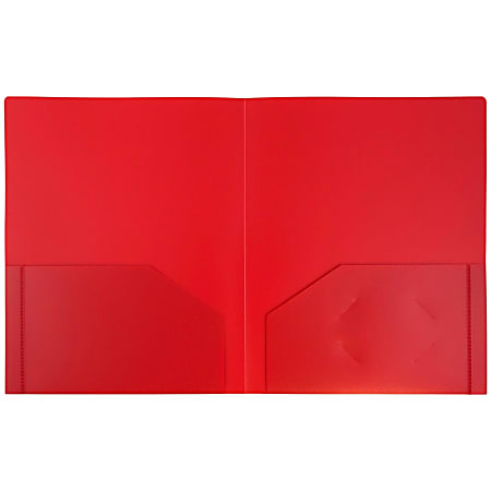 JAM Paper Heavy Duty Plastic Presentation Folders 9 12 x 11 12 Assorted ...
