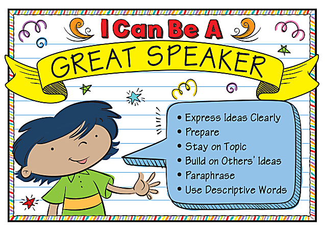 Carson Dellosa Speaking And Listening Strategies Bulletin Board Set ...