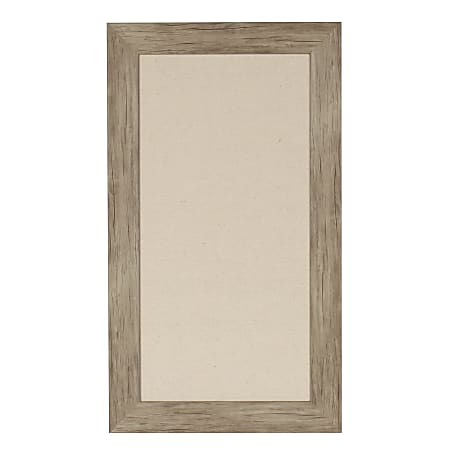 DesignOvations Beatrice Non Magnetic Framed Linen Fabric Pinboard 13 x ...