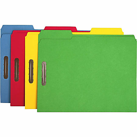 Business Source Fastener File Folders 13 Tab Cut Assorted Tab Position ...