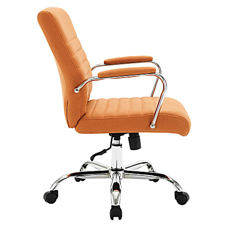 Office Star Ergonomic Fabric Mid Back Office Task Chair Nutmeg - Office ...
