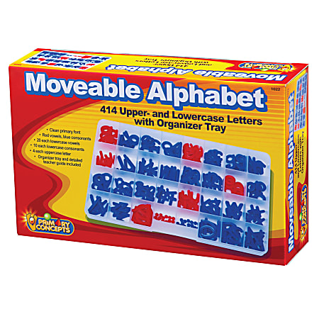 Primary Concepts Complete Movable Alphabet Set With Organizer Pre K ...