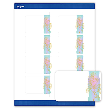 Avery Printable Labels With Sure Feed Technology S00 EVE Rectangle 2 x ...