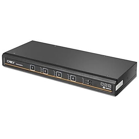 Avocent Vertiv Cybex Secure MultiViewer KVM Switch 4 port NIAP Approved Dual AC Secure Desktop ...
