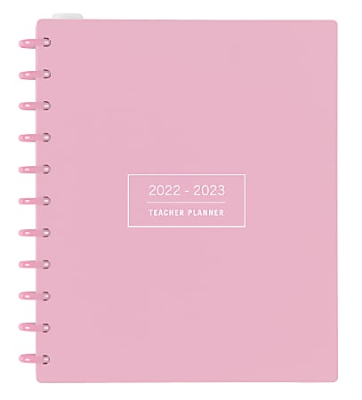 TUL Discbound Monthly Teacher Planner Letter Size Pink July 2022 To ...
