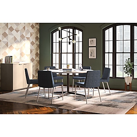 HON Preside Cylinder Table Base Mahogany - Office Depot