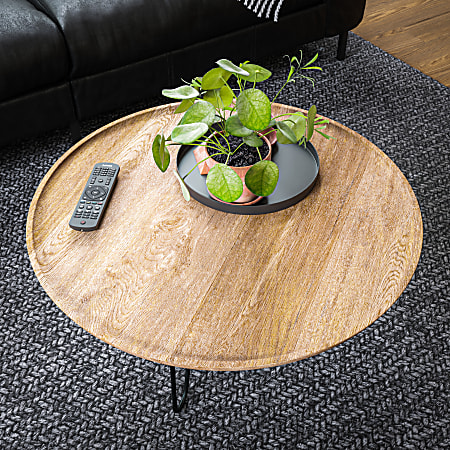 Kenroy Home Newcastle Coffee Table 32 H x 48 W x 16 D BlackBrown ...