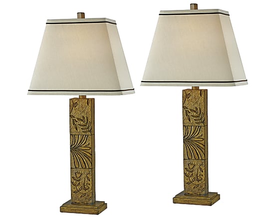 Kenroy Botanica Lamps 27 H Toffee - Office Depot