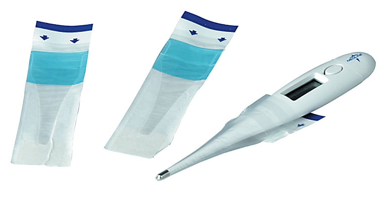 Medline Disposable Digital Oral Thermometer Sheaths Clear Box Of 100 ...