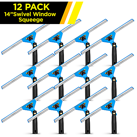 Gritt Commercial Swivel Window Squeegees With Quick Release 14 ...