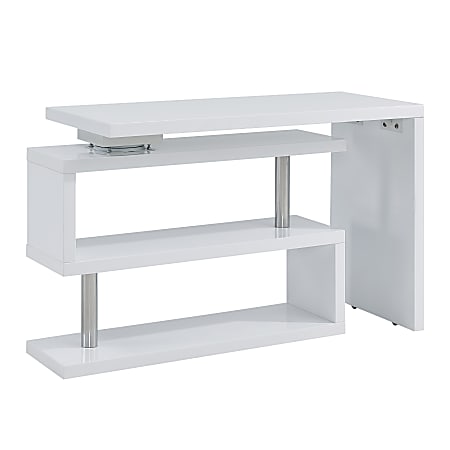 White flat desk store