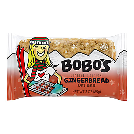 BOBOs Gingerbread Oat Bars 48 3 oz - Office Depot