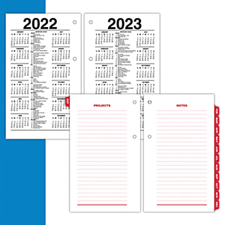 AT A GLANCE V3 Daily Desk Calendar Refill With Monthly Tabs 3 12 x 6 ...