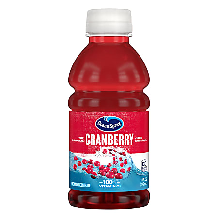Ocean Spray Cranberry Juice Cocktail 10 Oz Case Of 24 Cans - Office Depot