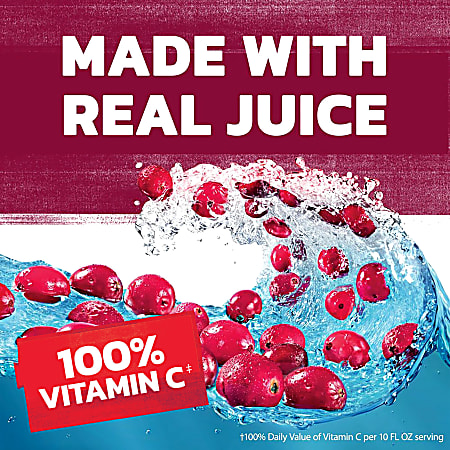 Ocean Spray Cranberry Juice Cocktail 10 Oz Case Of 24 Cans - Office Depot