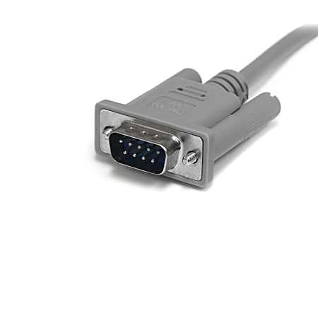 StarTech.com Serial Null modem cable DB 9 F DB 9 F 10 ft DB 9 Female DB 9 Male 10ft - Office Depot