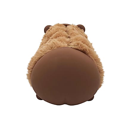 Little Yellow Bicycle Plush Silicone Pencil Case Bear 2 34 x 8 14 Brown ...