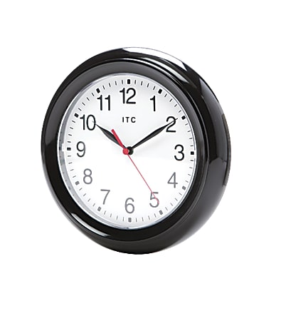 Infinity Instruments ITC Focus Wall Clock 10 Black - Office Depot