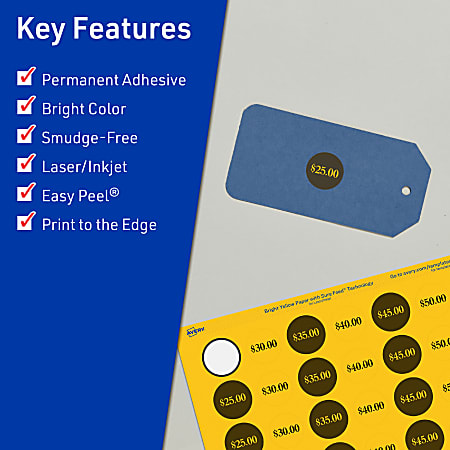 Avery Print To The Edge Labels With Sure Feed Technology And Easy Peel ...
