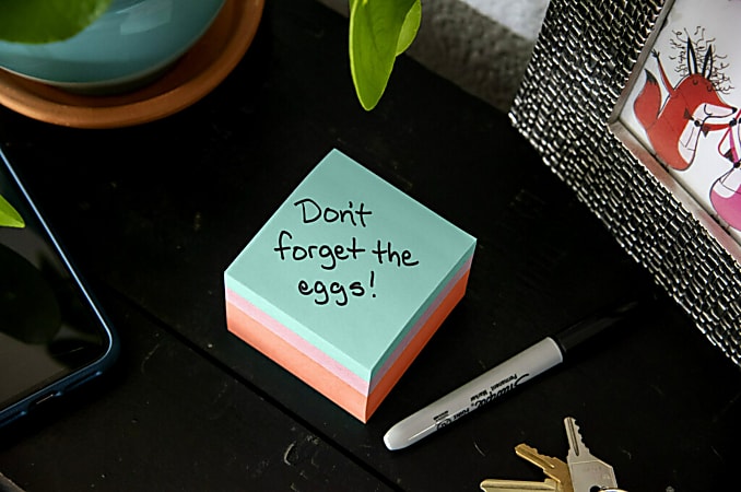 Post it Notes Memo Cube 400 Total Notes 2 x 2 Ultra Collection - Office ...